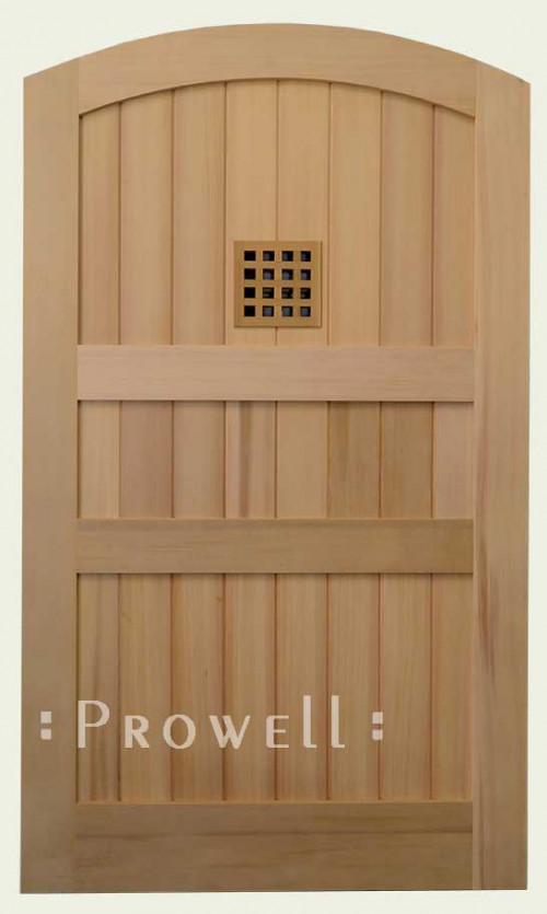 Prowell's Custom Wood Gates with Speakeasy Portal