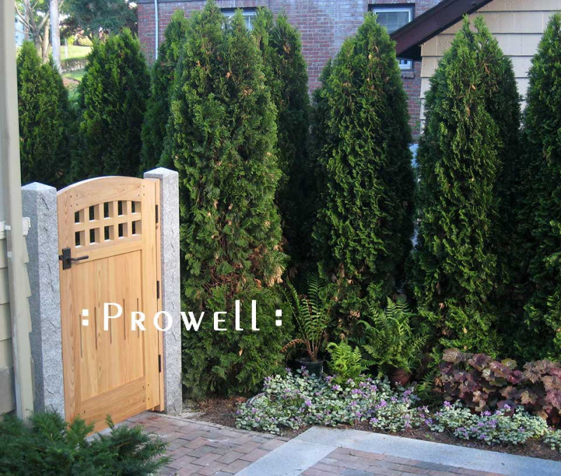 Custom Wood Garden Gates #20. by Prowell Woodworks, inc