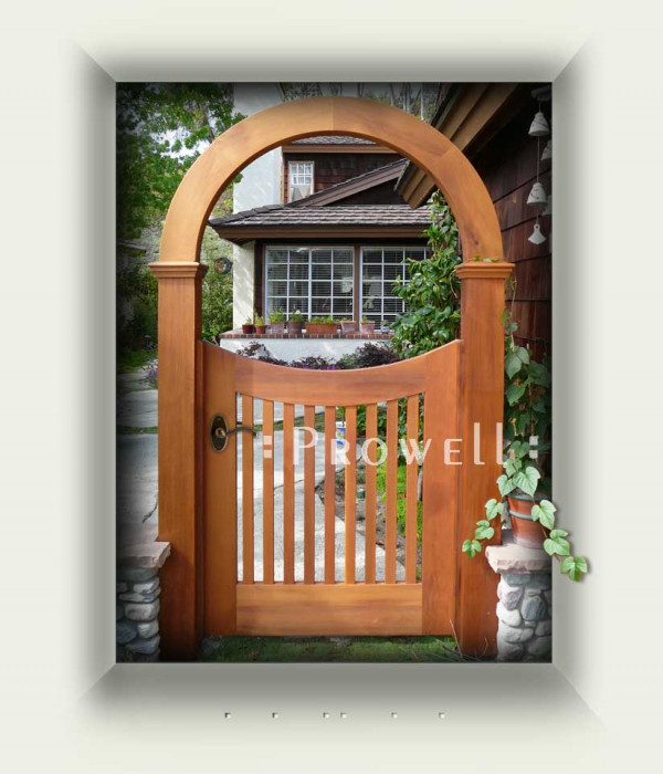 Custom Wood Garden Gates #25 by Prowell Woodworks, inc