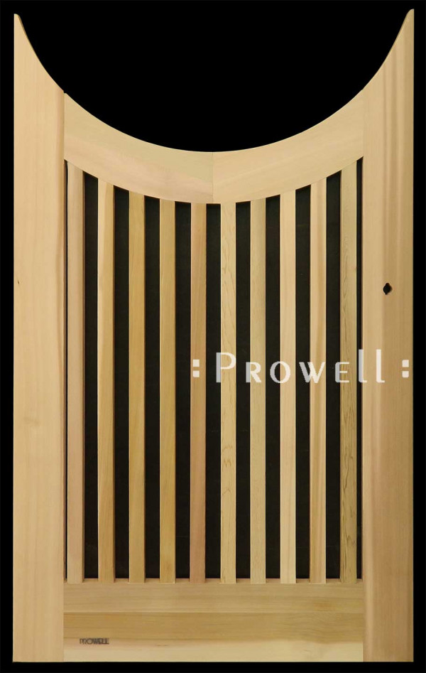 Inverted Arch Wood Garden Gates #8