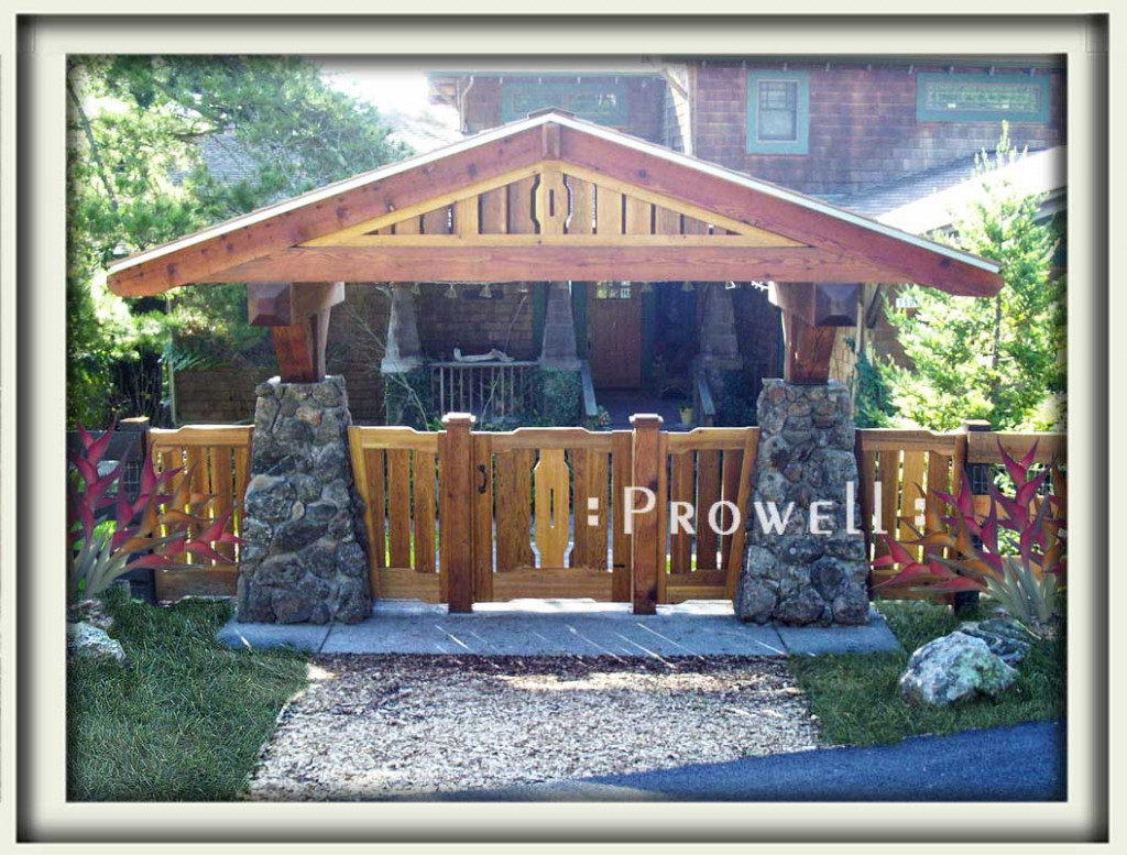 Wood Garden Gates #90, by Prowell Woodworks, inc
