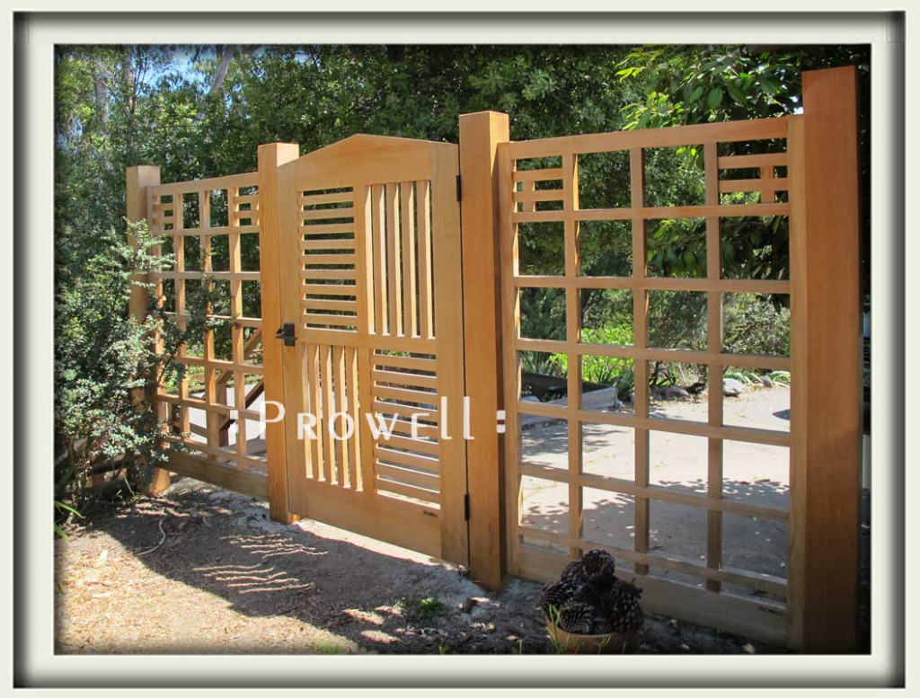 Wood Gates #95, by Prowell Woodworks, inc