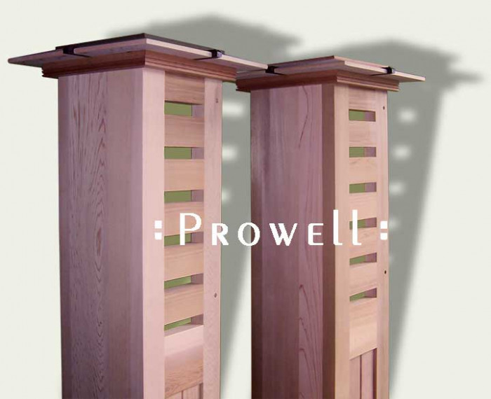 Wood Gate Column 12. Prowell Woodworks,inc