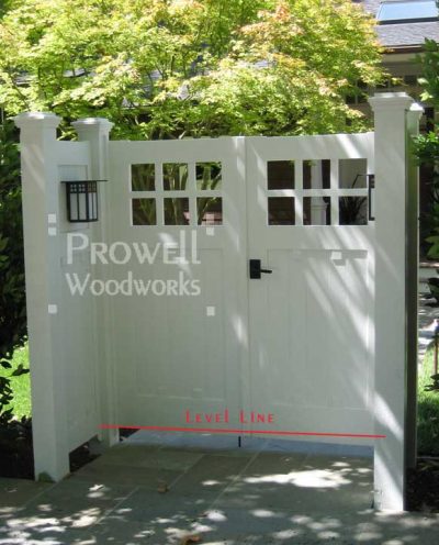 Building gates and Fences to a sloping grade