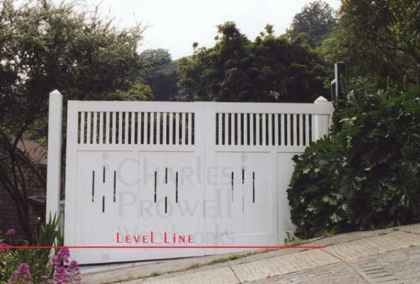 Building gates and Fences to a sloping grade