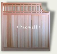 fence transition panels